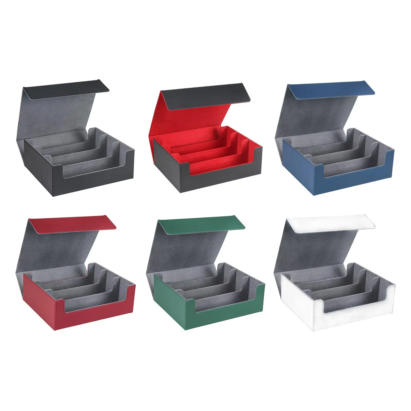 1800-Card-Protection-Holder-PU-Leather-Waterproof-Cards-Storage-Box ...