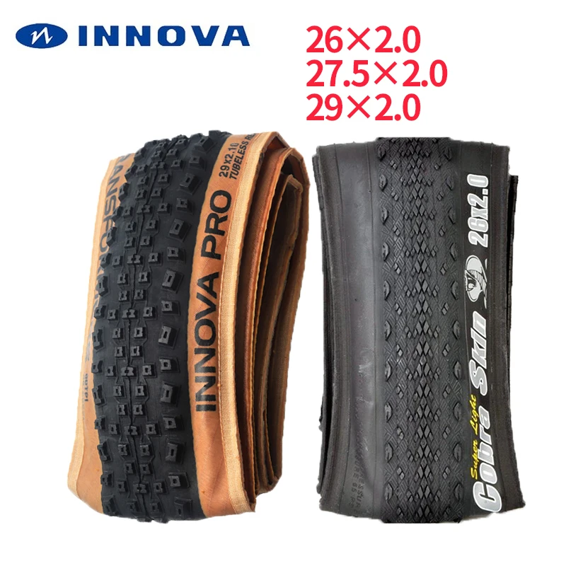 INNOVA 코브라 초경량 자전거 타이어, MTB 26/27.5/29*2.0 27.5, 29*2.1 60TPI 접이식 타이어 ...