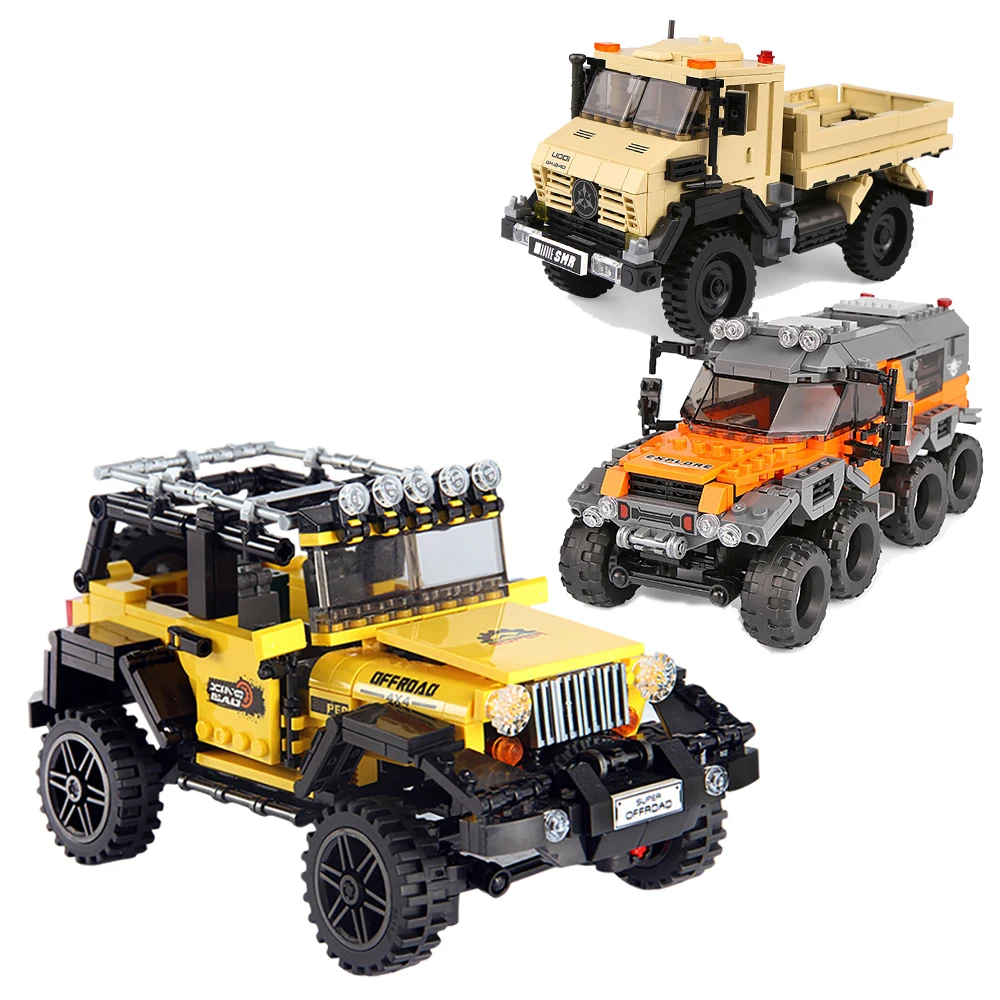 Truck-Building-Block-Set-Toys-DIY-Car-Self-Assembly-Model-Creative ...