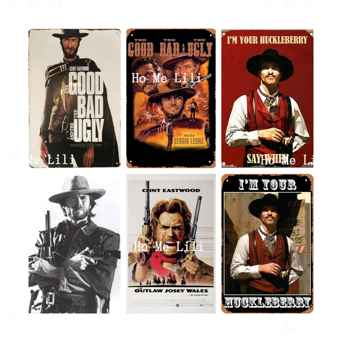Clint-Eastwood-s-Good-Bad-Ugly-Art-Plaque-Classic-Western-Cowboy-Movie ...