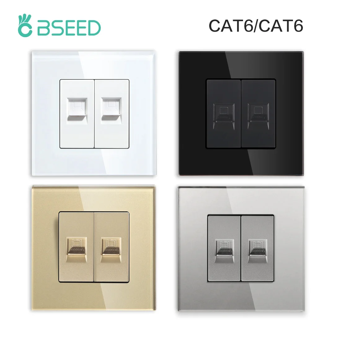 BSEED-Dual-Internet-Sockets-CAT6-PC-Home-Wall-Sockets-Outlets-Network ...