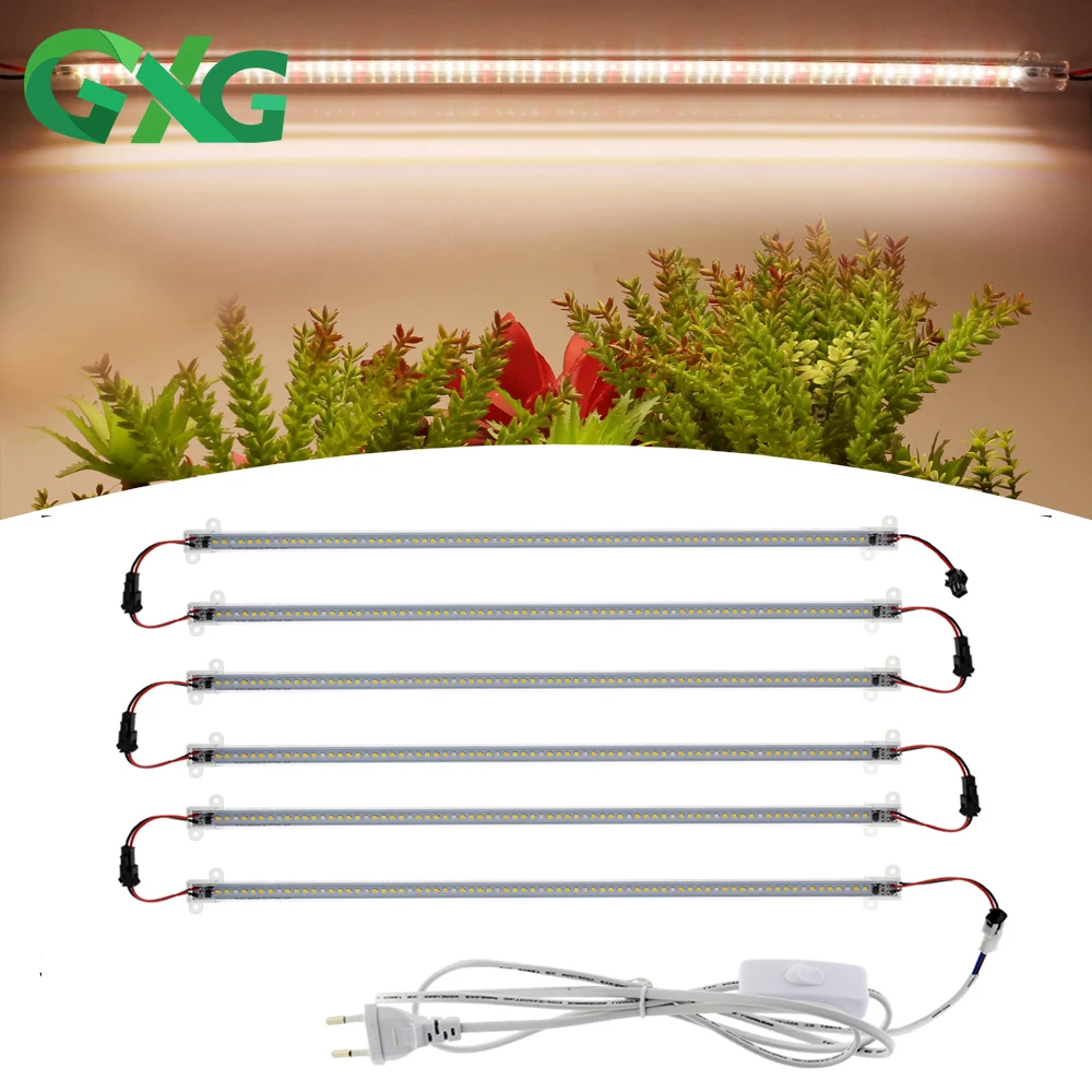 220V LED Grow Bar Light 75LEDs 50cm Phytolamp Full Spectrum Plant Grow ...