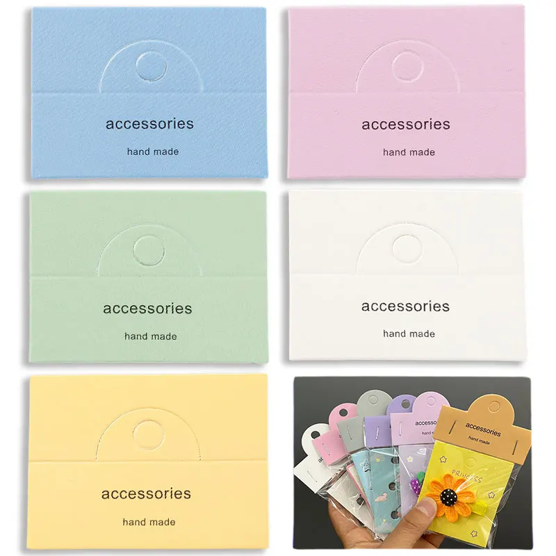 50pcs Foldable Packaging Paper Cards for DIY Handmade Jewelry Necklace ...