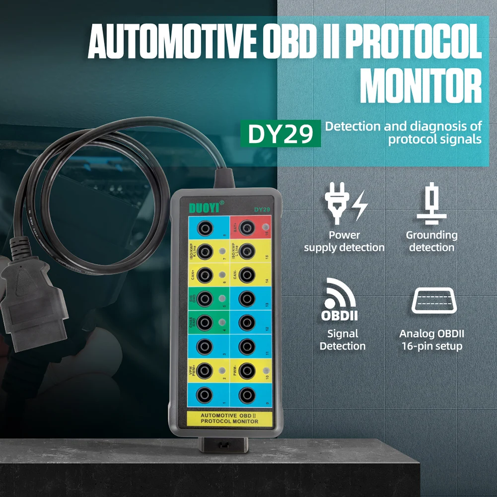 자동차 OBD II 프로토콜 모니터, LED 표시, 자동차 진단 프로토콜 감지기, OBD II 감지기, 자동차 진단 액세서리 ...