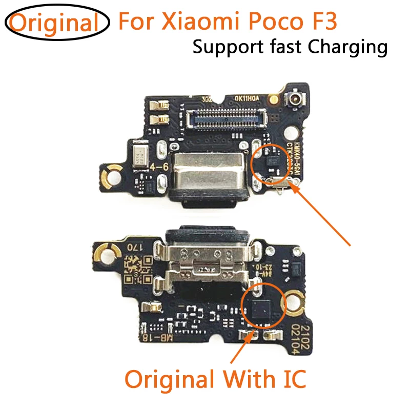 Original Charger Dock Port Board For Xiaomi Pocophone Poco F3 USB ...