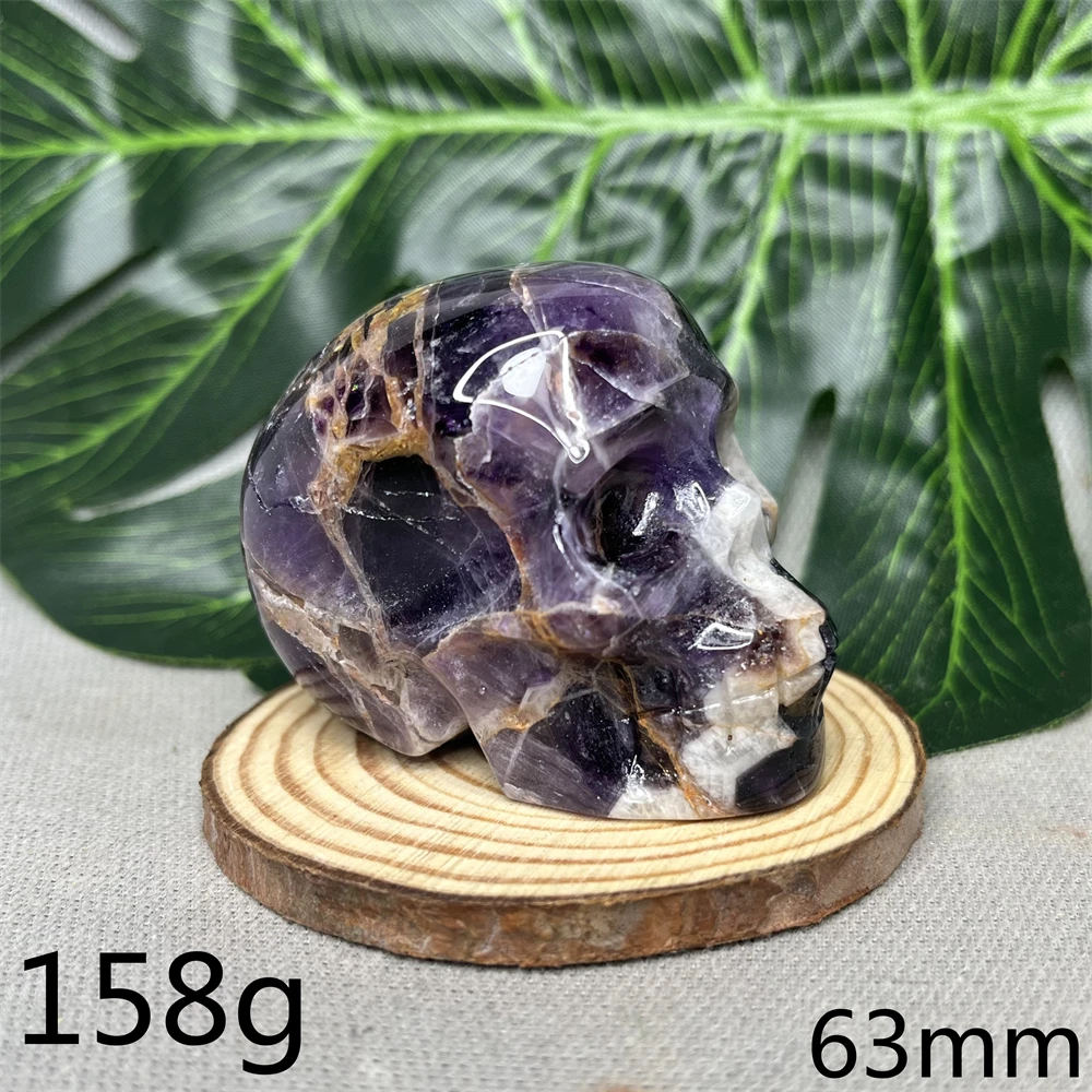 Amethyst Geode Skull