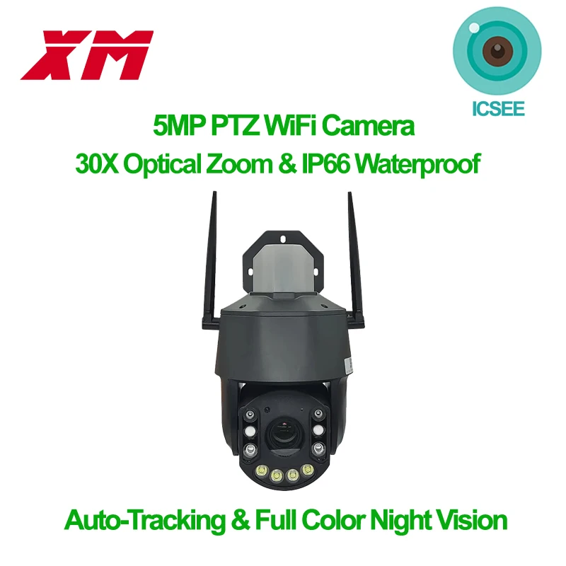 Icsee 5Mp 30X Optical Zoom Webcam Full Color High Speed Dome Outdoor ...