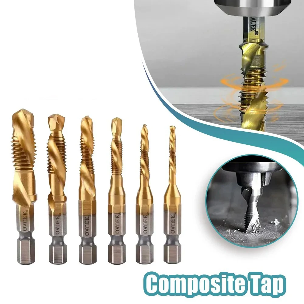 Hex-Composite-Tap-1-4-M3-M10-Machine-Plug-Tap-Screw-Spiral-Point-Thread ...