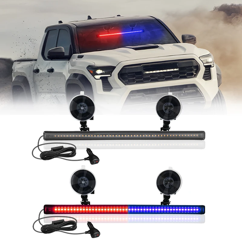 48LED-Car-Strobe-Warning-Light-for-Front-Windshield-Traffic-Signal ...