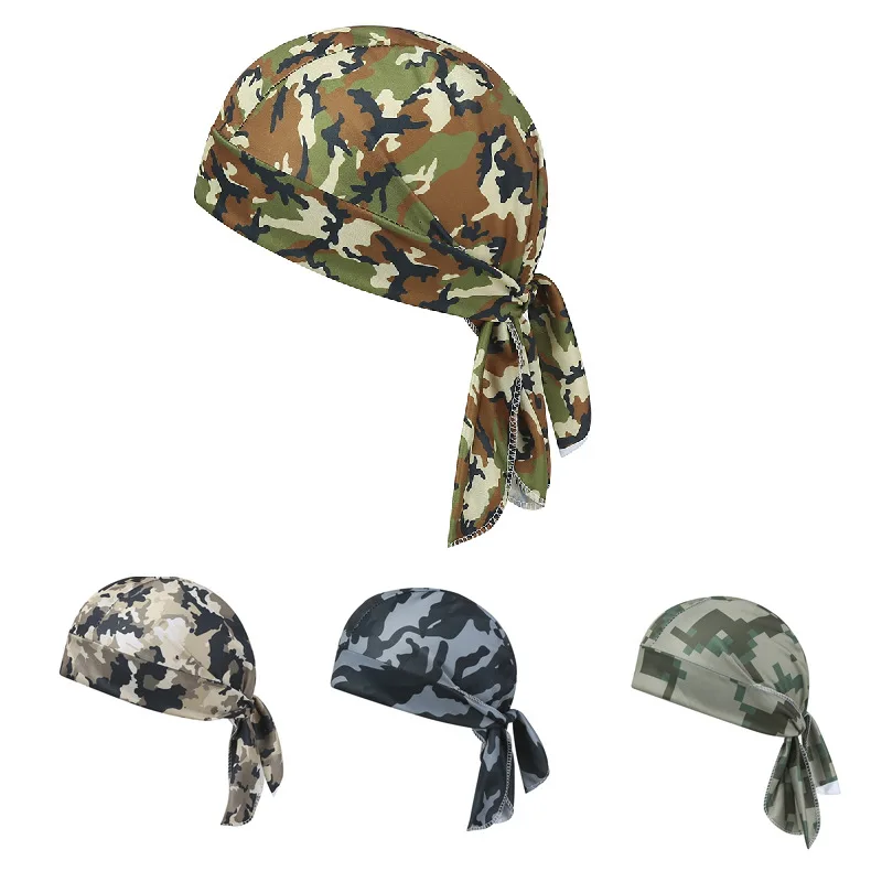 Camouflage Headband Bandana Handkerchief Head Man Pirate Hat Cycling ...