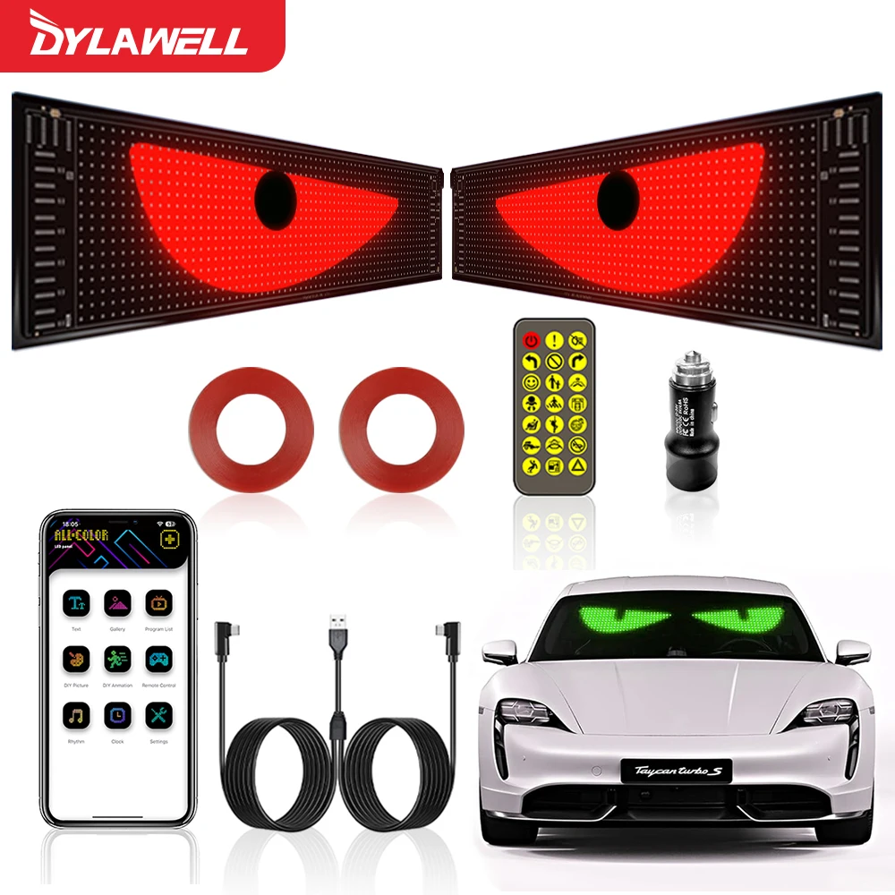 Luz de ojo del diablo para parabrisas, 1 par/2 uds., para camión ...