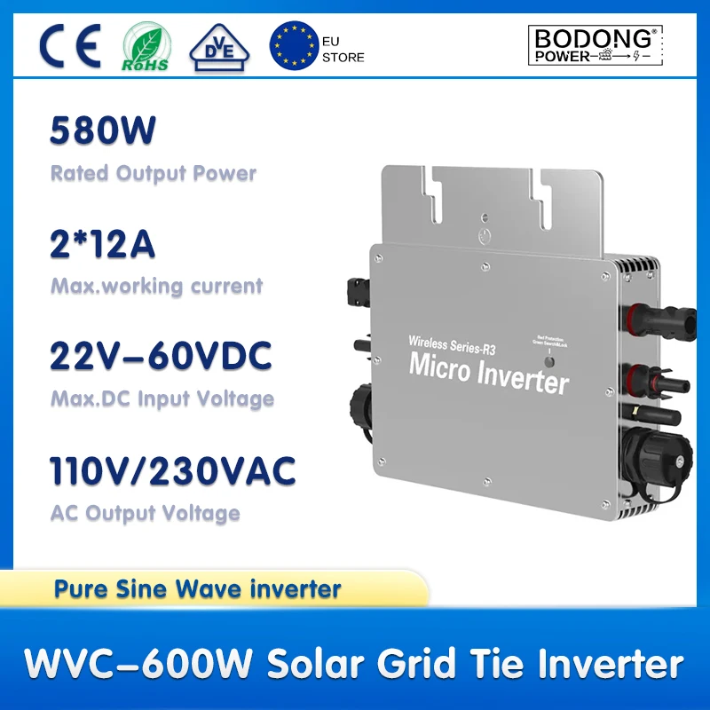 WVC-600W-Micro-Solar-Tie-Grid-Inverter-DC-22-60V-Built-in-WIFI-AC ...