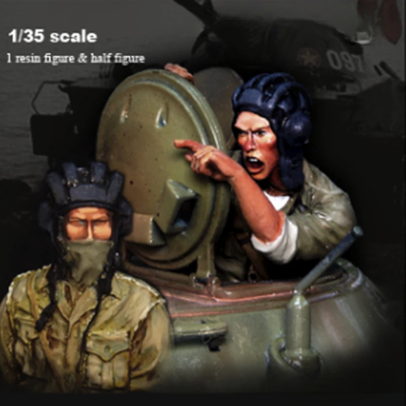 1-35-Die-cast-Resin-Figure-Model-Assembly-Kit-Soldier-Model-Unpainted ...