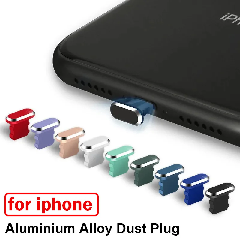 Aluminium Charging Port Dust Plug Iphone | Usb Charging Port Dustproof ...