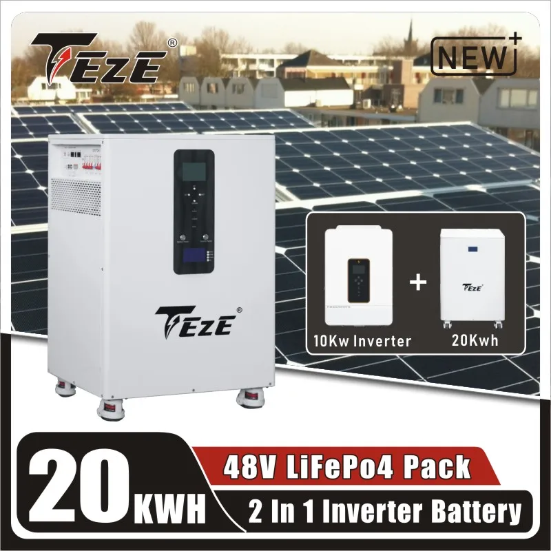 TEZE 30KWH 20KWh 15KWh 48V Powerwall LifePo4 Battery 51V All In One ...