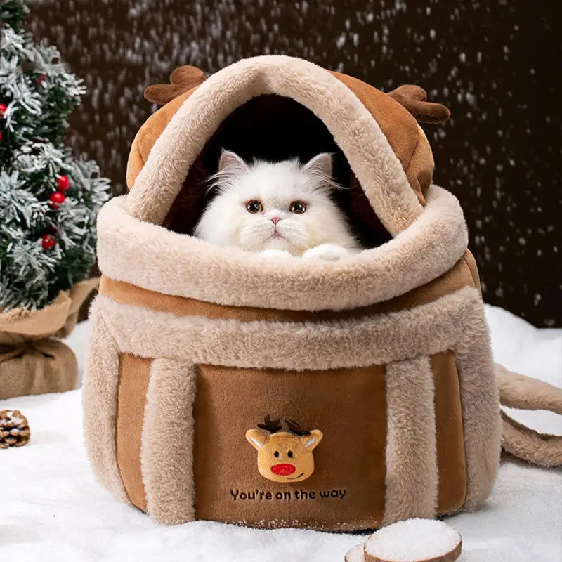 Outdoor Katze Träger Tragbare Winter Warme Haustier Reisetasche Luxus ...