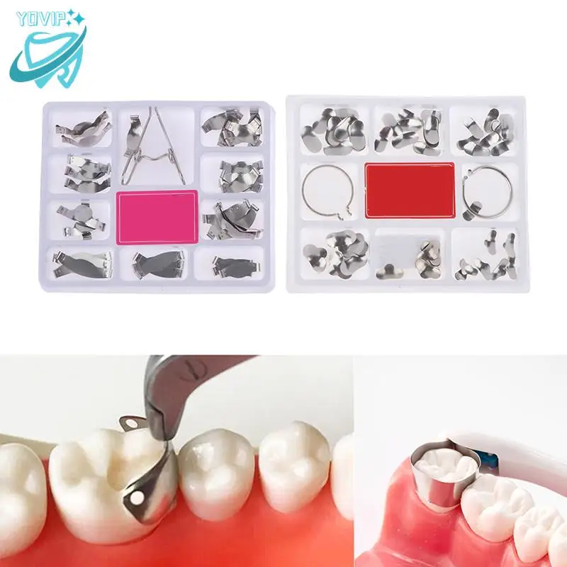 100Pcs-Dental-Matrix-Sectional-Contoured-Metal-Matrices-Band-Resin ...