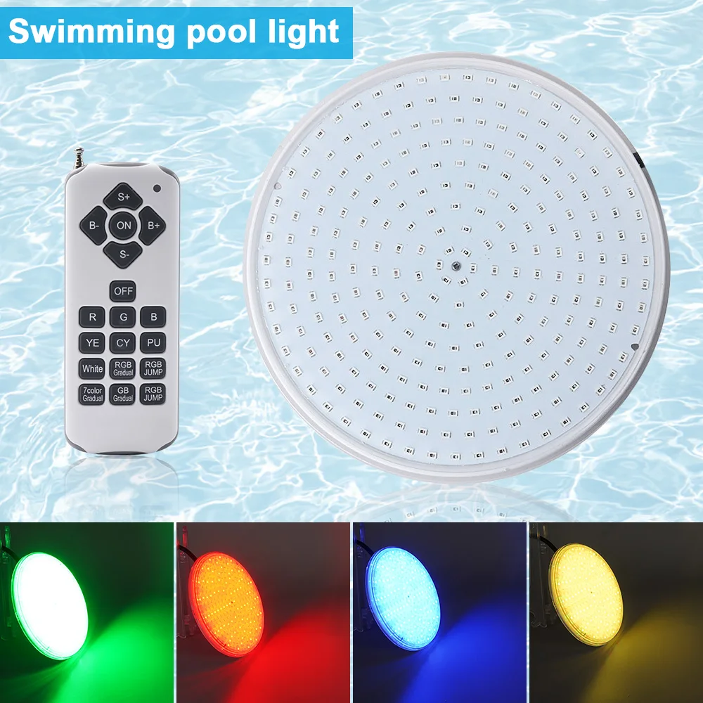 IP68-Swimming-Pool-35W-Light-Resin-Filled-Light-AC12V-Spot-Piscine-LED-Couleur-RGB-PAR56 ...