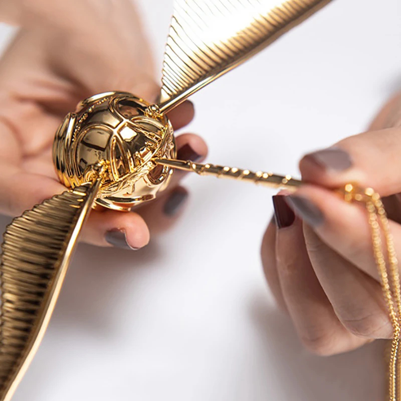 Luxury Gold Snitch Ring Box Proposal Creative Rings Wedding Mystery ...