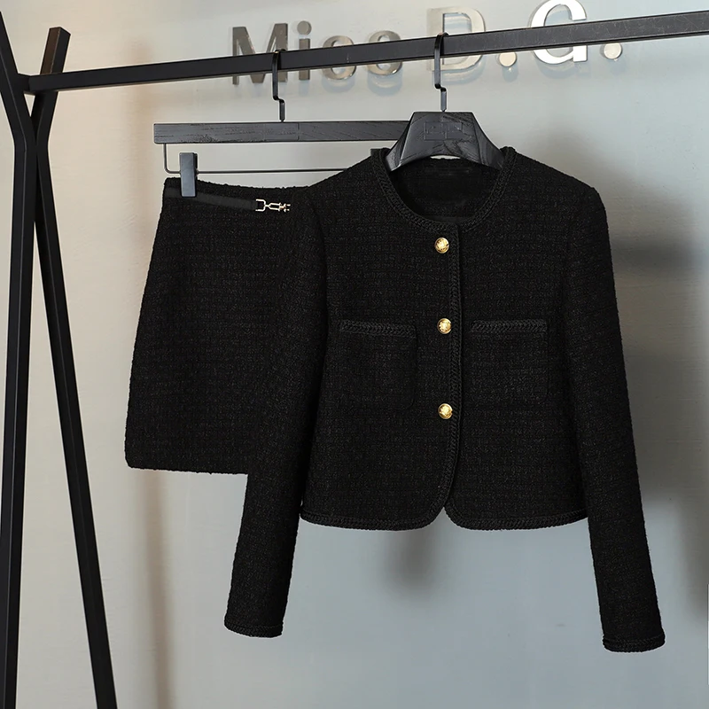 Small-Fragrance-Tweed-Elegant-Jackets-for-Women-Autumn-Korean-Fashion ...