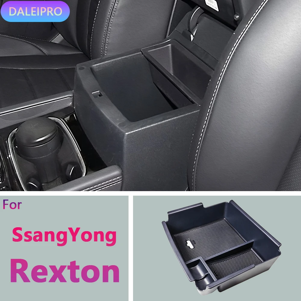 For SsangYong Rexton 2019 2020 Car Armrest Box Center Console Organizer ...