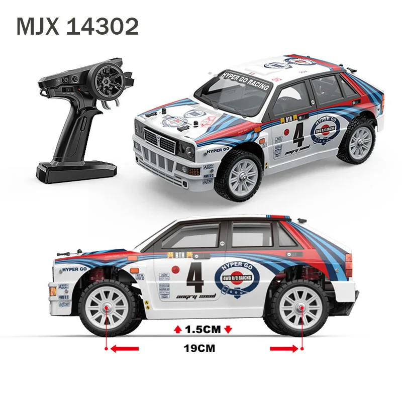 Coche teledirigido MJX 2023 14301 1:14, coche de Rally de derrape, Chasis completamente metálico ...