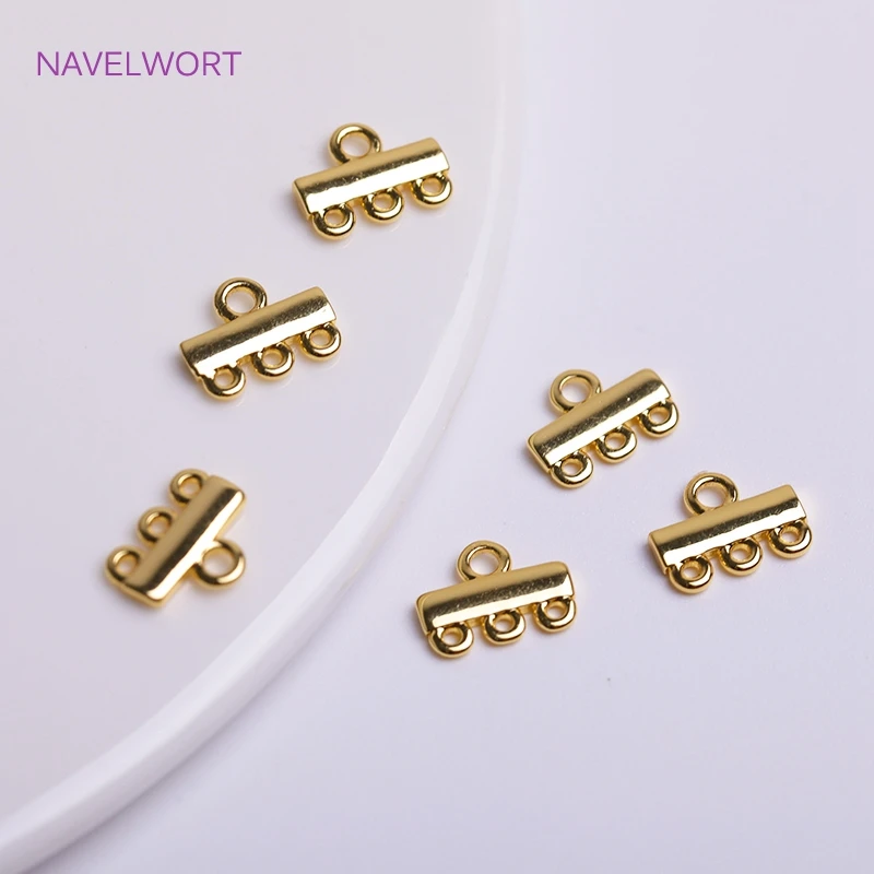Wholesale-18K-Gold-Plating-Two-Three-Strand-End-Bar-DIY-Jewelry-Making ...