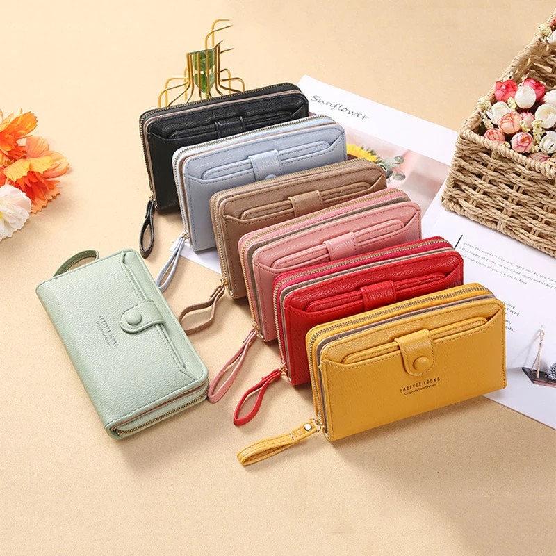 Wallet-Women-2023-Lady-Long-Wallets-Clutch-Bag-Money-Purses-Small-Fold ...