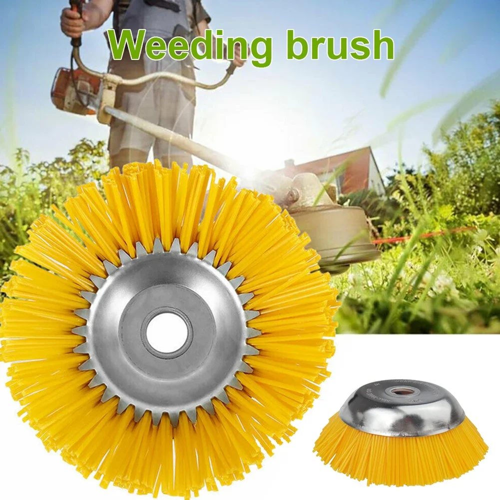 8 Inch Universal Grass Trimmer Weed Brush Mowing Head Nylon Wire Wheel ...