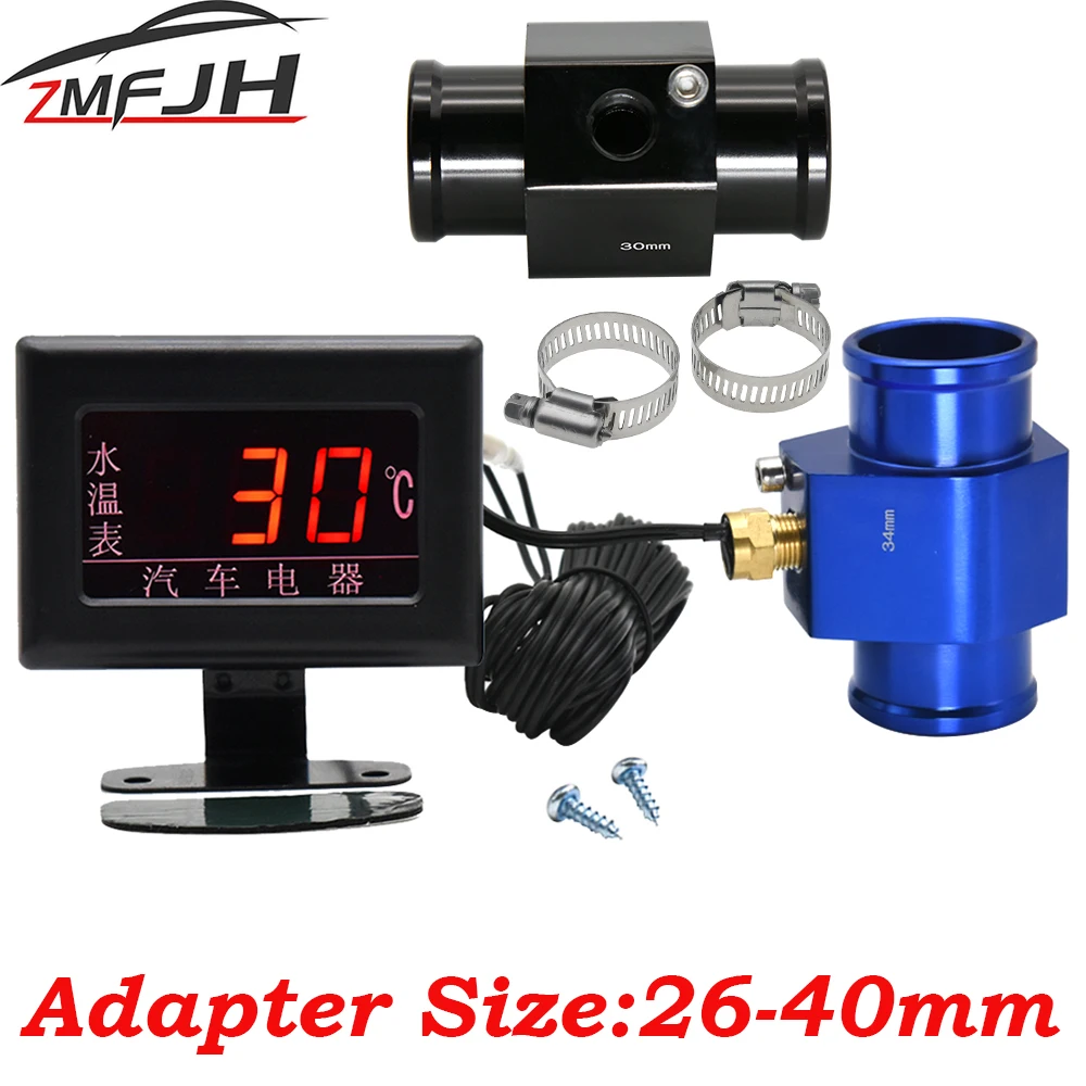 A Water Temperature Gauge 0-120 Celsius With 10MM Water Temp Joint Pipe ...