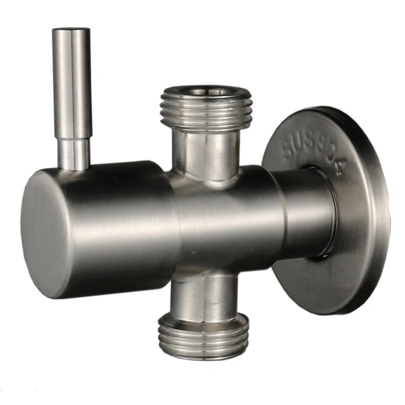 Sus-304-Stainless-Steel-Angle-Valve-Triangle-Valve-G1-2-Threaded-Stop ...