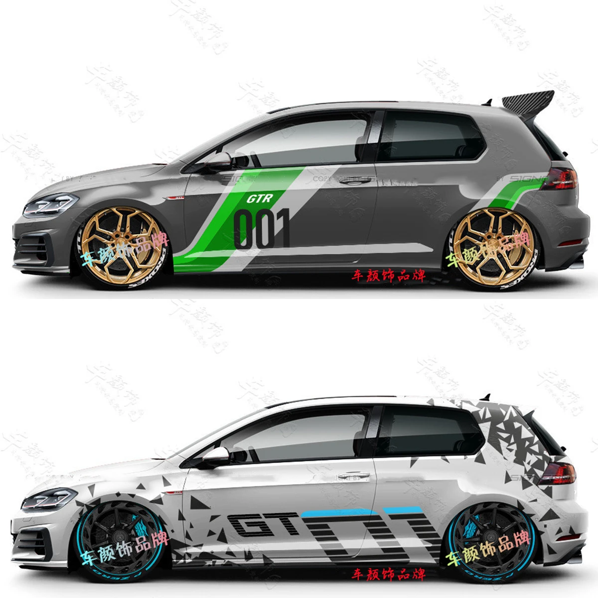 Window R32 GTI Volkswagen VW Performance Car Vinyl Decals Stickers Van ...