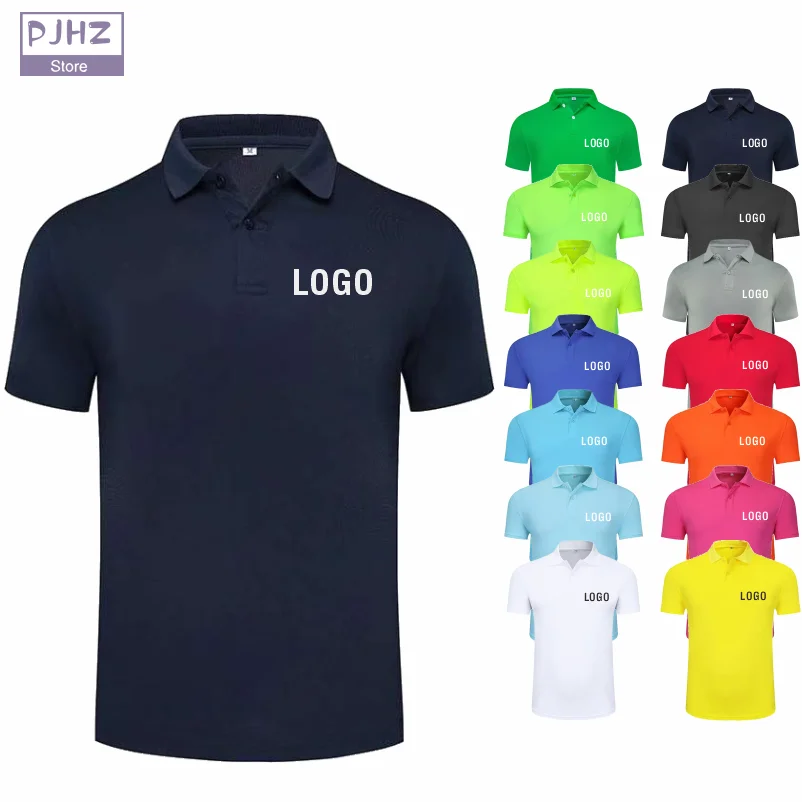 Multiple Sizes Business Work Polo shirts Solid Color Quick-drying ...