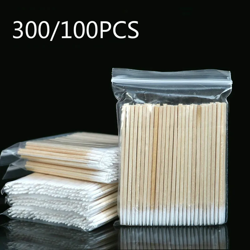 Disposable-Cotton-Swab-Lint-Free-Micro-Brushes-Wood-Cotton-Buds-Swabs ...