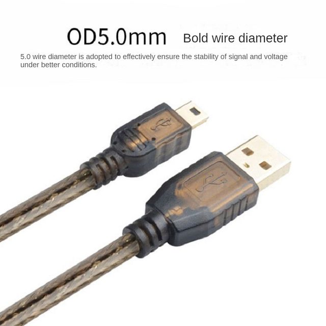 미니 USB 포트에 연결된 미쓰비시 Q 시리즈 PLC 프로그래밍 케이블 데이터 다운로드 케이블 USB-Q06UDEH/Q03UDE ...