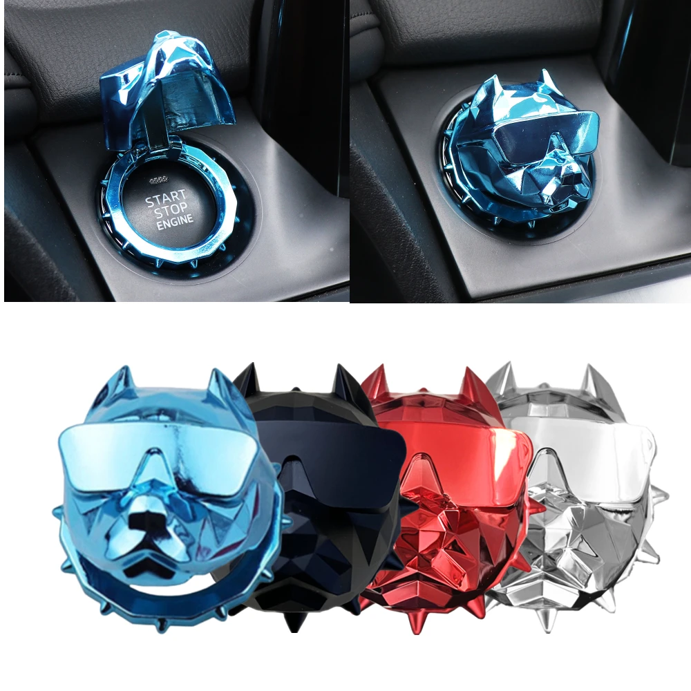 Start-Stop-Button-Cover-Bulldog-Car-Interior-Engine-Ignition-Sticky ...