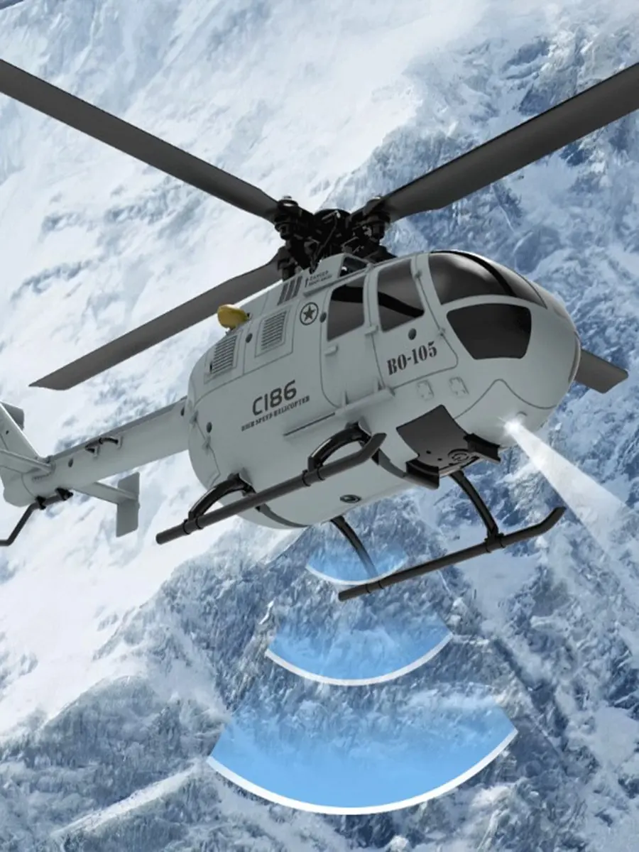 Aileronless Pneumatic Altitude Uav Bo-105 Fighter Model Remote Control ...