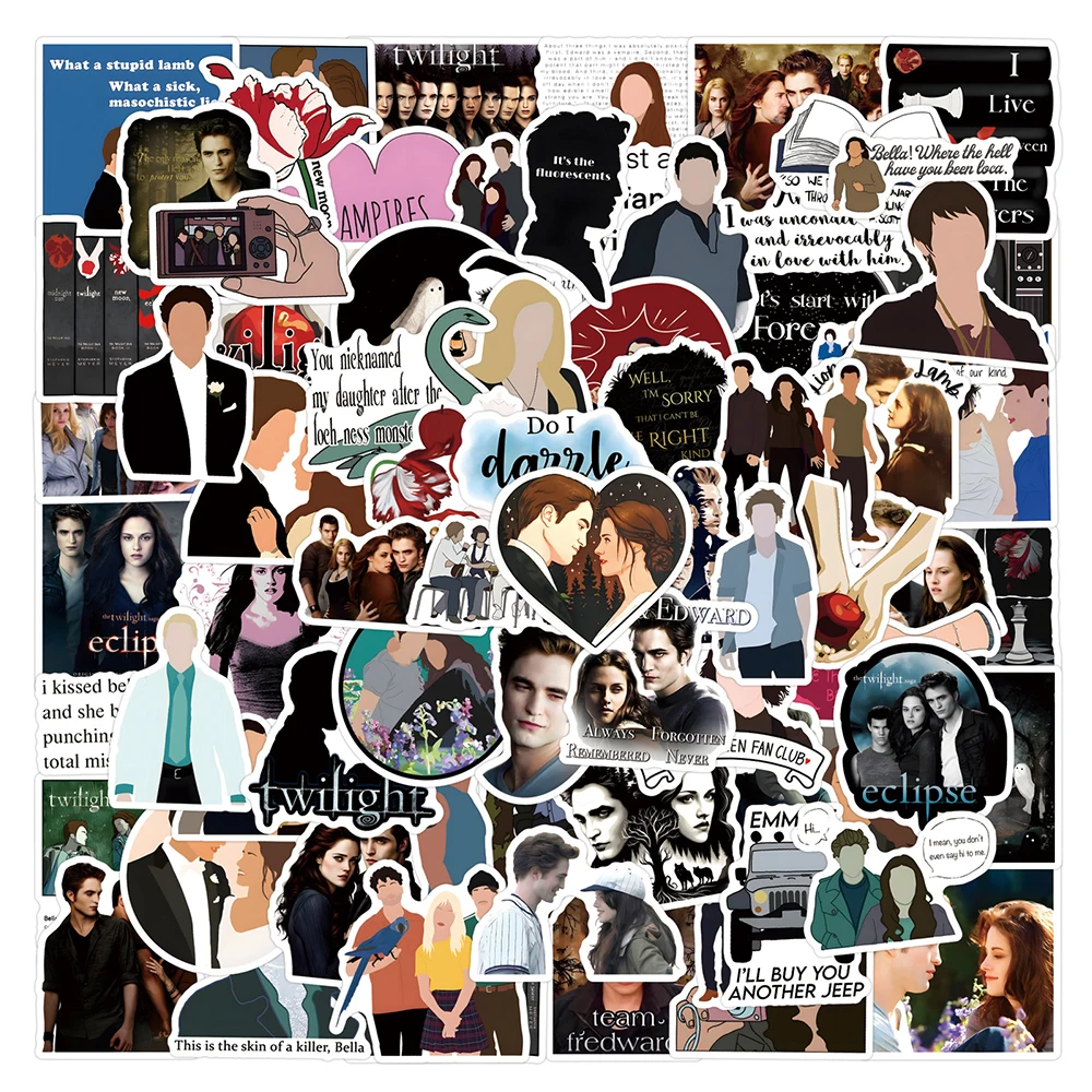 10/30/50/110PCS Movie The Twilight Saga Stickers Waterproof Laptop ...