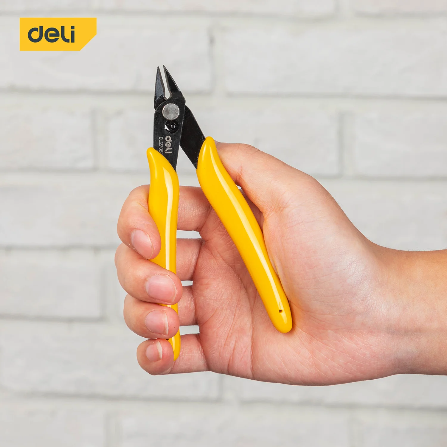 Deli 4.5 Inch Tools Plastic Cutting Nippers Non Slip Handle Wire ...