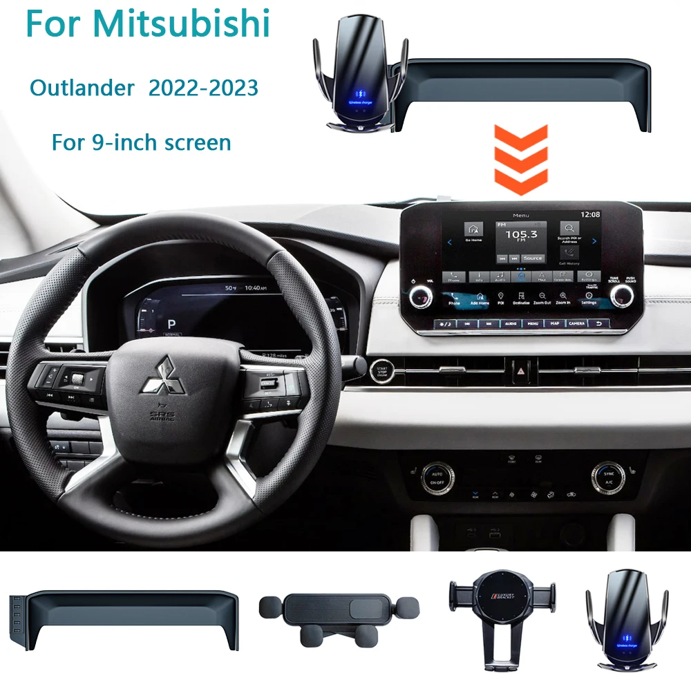 For-Mitsubishi-Outlander-2022-2023-Car-Phone-Holder-9-Inch-Screen-Fixed ...