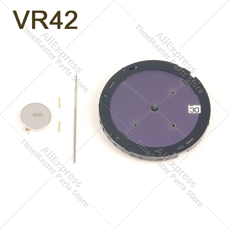 Japan Eco-Drive VR42 movement 4.5 o'clock six hands 3.6.9 small seconds ...