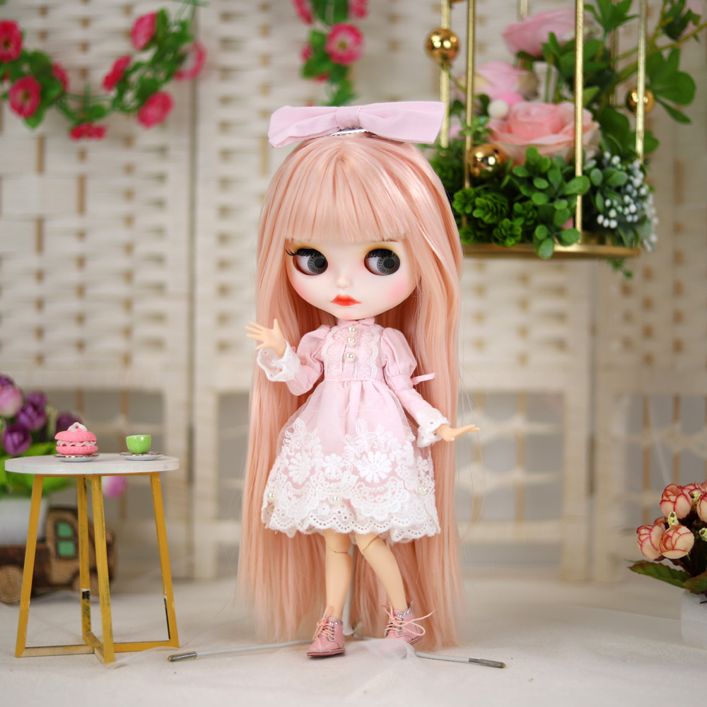Malina – Premium Custom Neo Blythe Doll with Pink Hair, White Skin ...