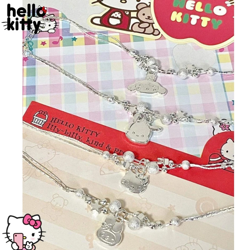 925 Sterling Silver Hello Kitty Bracelet Female Student Cute Design ...