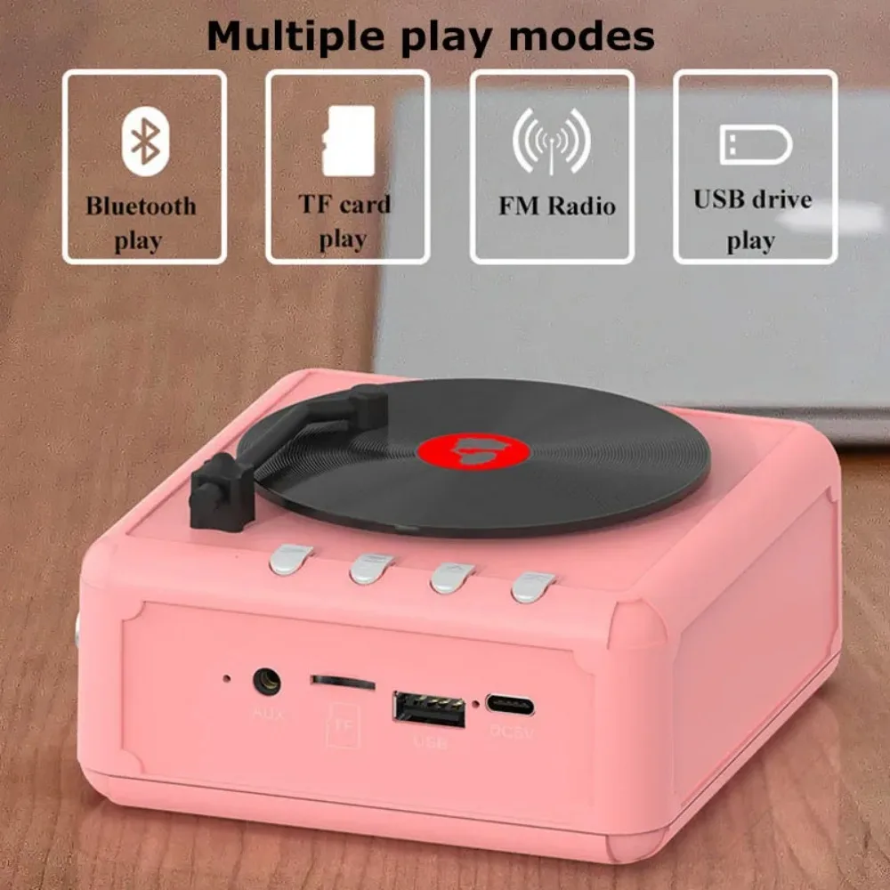 Portable-FM-Radio-Buil-in-Speaker-Mini-Retro-CD-Player-Design-Bluetooth ...