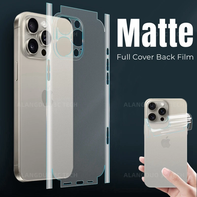 Matte-Full-Cover-Back-Film-for-iPhone-15-Pro-Max-15plus-Side-back ...