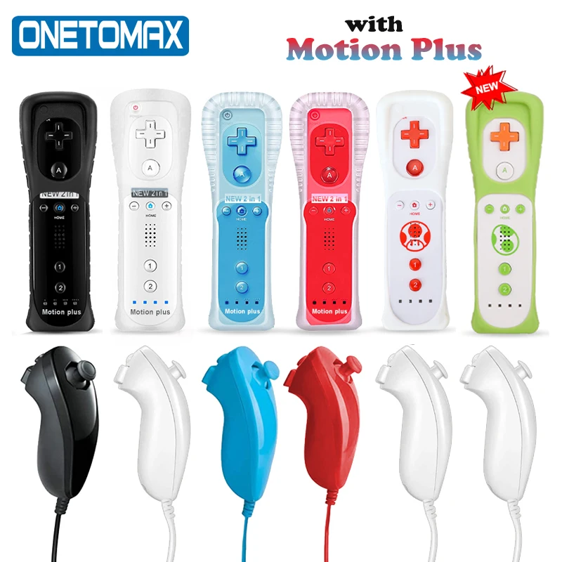 Controle-remoto-sem-fio-para-Nintendo-Wii-Gamepad-Joystick-Joypad-Built ...