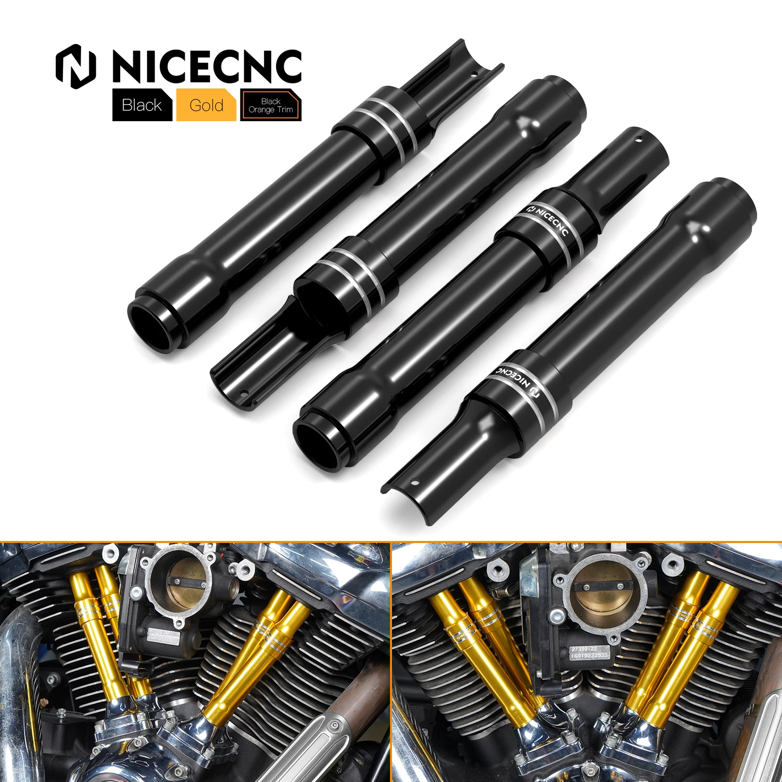 For-M8-Engine-Pushrod-Covers-for-Harley-Street-Glide-FLHX-Road-King ...