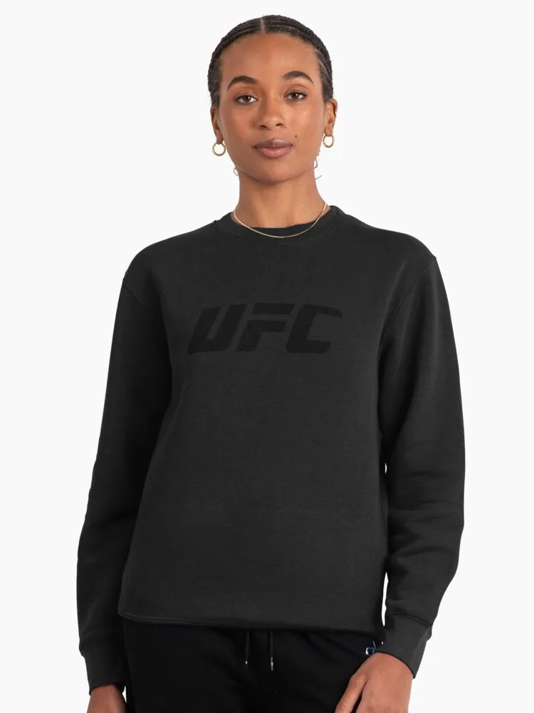 2026 Autumn/winter UFC Logo Combat Graphic Round Neck Sweater Women's ...