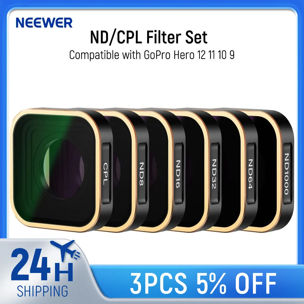 NEEWER-ND-Filtro-Conjunto-Compat-vel-com-GoPro-Hero-C-mera-de-A-o-Acess ...