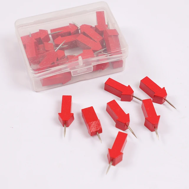 1 Csomagoló Fa Térkép Jelölők Push Pins Aranyos Láb Nyíl Hüvelykujj ...